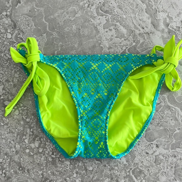 Victoria's Secret | Swim | Victorias Secret Neon Mesh Bikini Bottoms ...